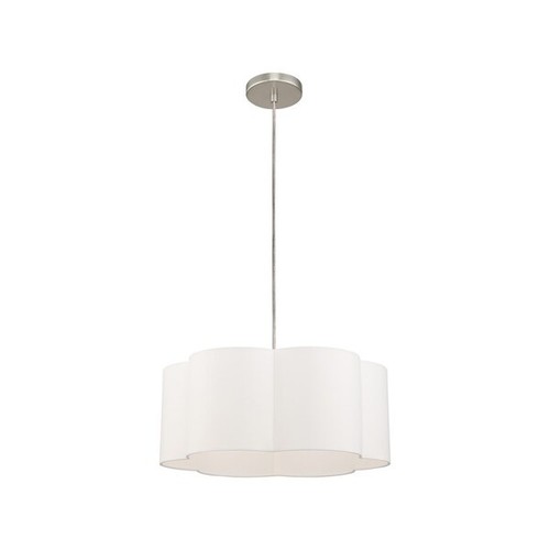 LIVEX LIGHTING 52155-91 Chelsea 1 Light Brushed Nickel Pendant | eBay