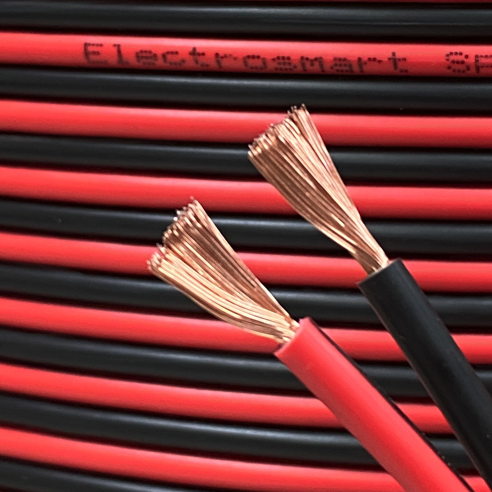 20m 14AWG Red & Black Multi-Strand Loud Speaker Cable Wire for Home or ...