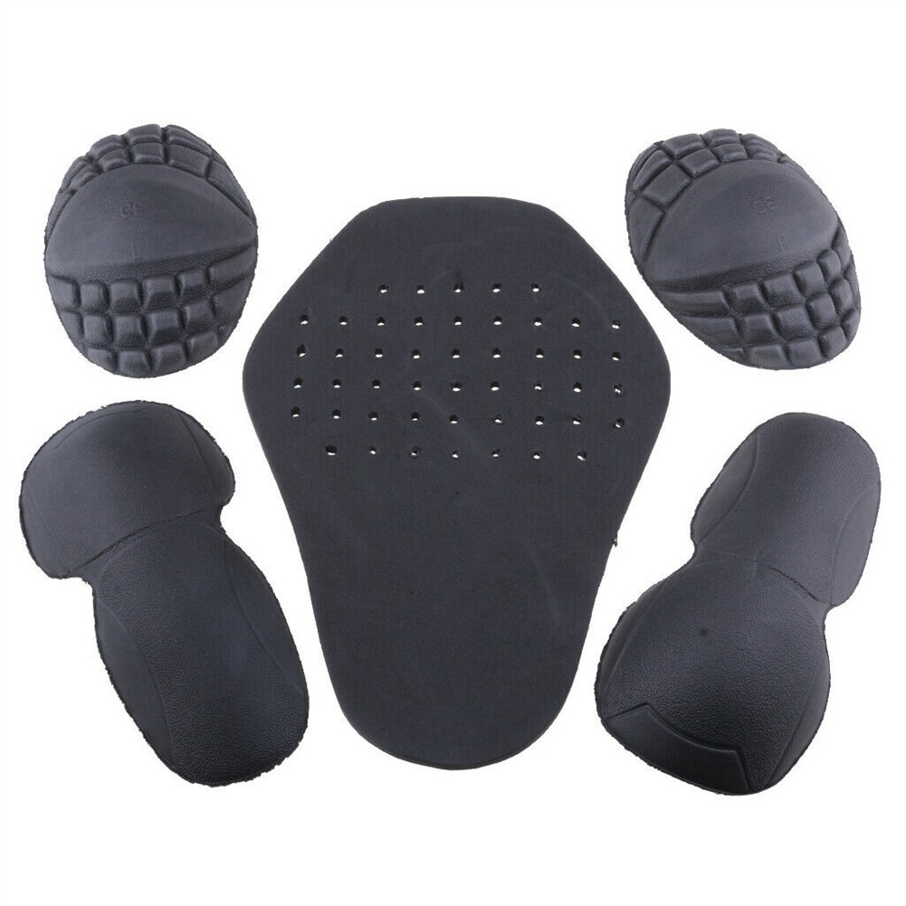 High Impact Shock Absorption – 5Pcs Motorcycle Riding Jacket Armor ...