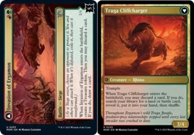 Invasion of Ergamon // Truga Cliffcharger - Foil x1 - March of the ...