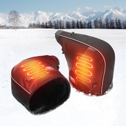 ATV Snowmobiles Heated Handlebar Gauntlets Gloves for Polaris Skidoo ...