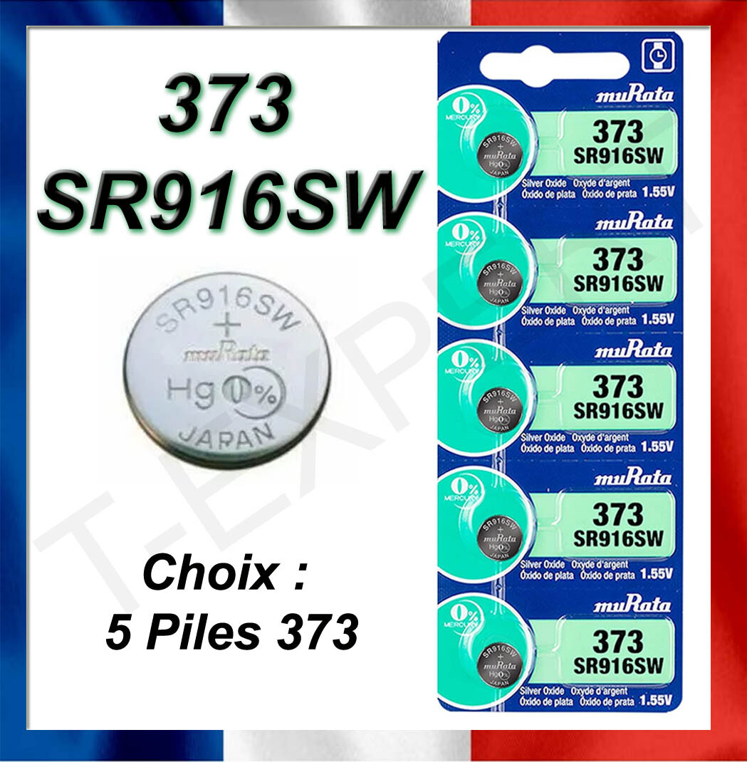 Pile 373 SR916SW 1.55V muRata Pile bouton SonY Made in Japan SR916 New ...