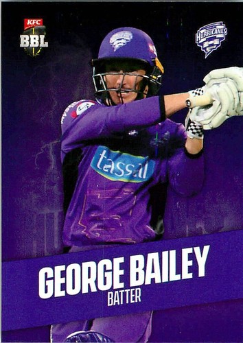 2019 2020 HOBART HURRICANES BBL Cricket Card GEORGE BAILEY | eBay Australia