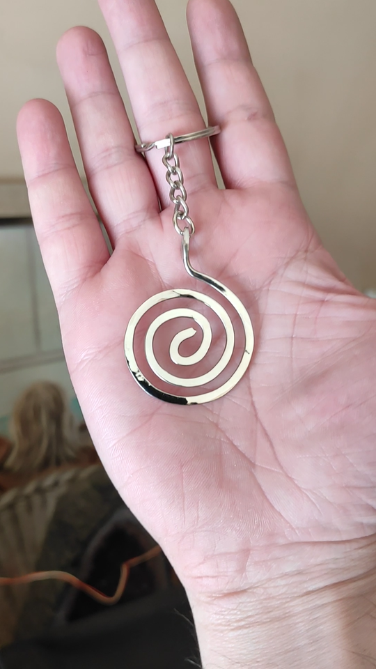 German Silver Hammered Handmade Spiral Wire Wrapped Keychain Keyring | eBay