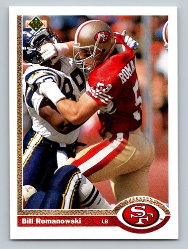 1991 Upper Deck #576 Bill Romanowski San Francisco 49ers | eBay