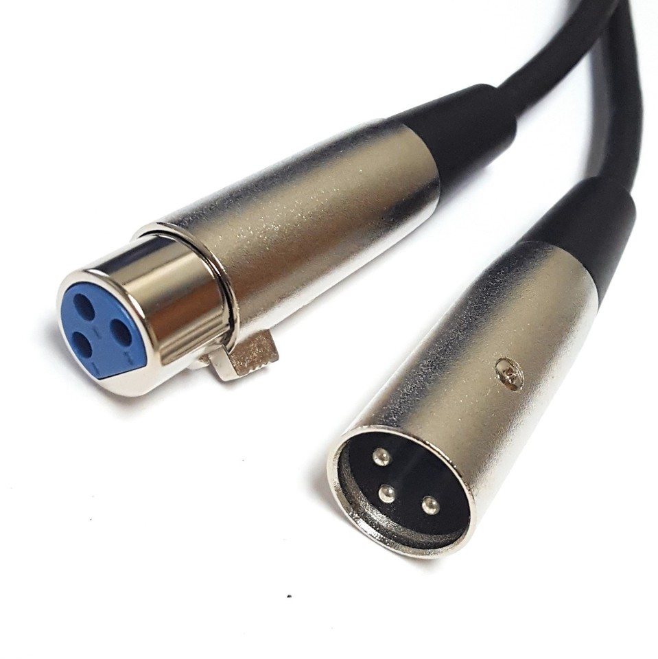 25ft - Shielded XLR Balanced Microphone Mic Pro Audio Cable Cord Male ...