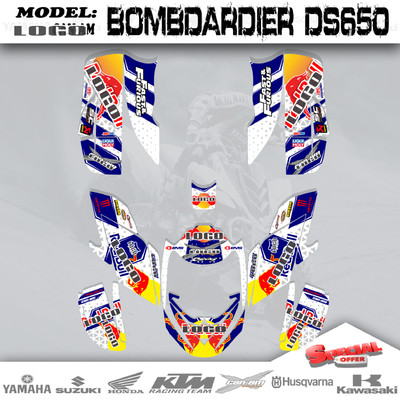 ATV Graphics Kits Decals Stickers RB2 Fit Can Am Bombardier DS650 2008 ...