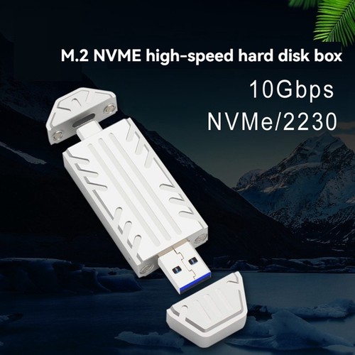 M.2 NVME SSD Case External Enclosure USB 3.2 Gen2 10Gbps Type-A + Type ...