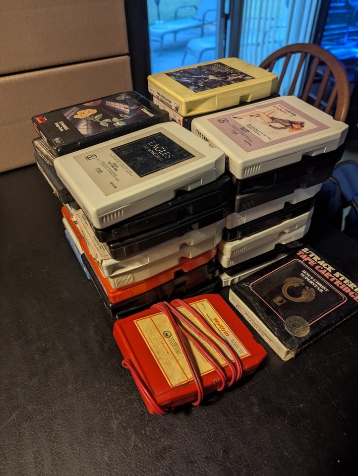 Huge Lot of 38 Classic 8-Track Tapes + 8-Track Head Cleaner | eBay