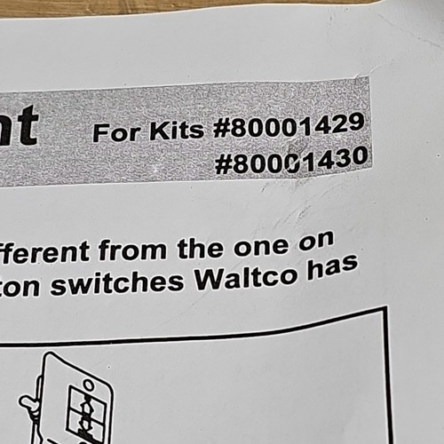 Waltco Super Switch Liftgate Replacement OEM 80001429 w/ 10' Wire ...