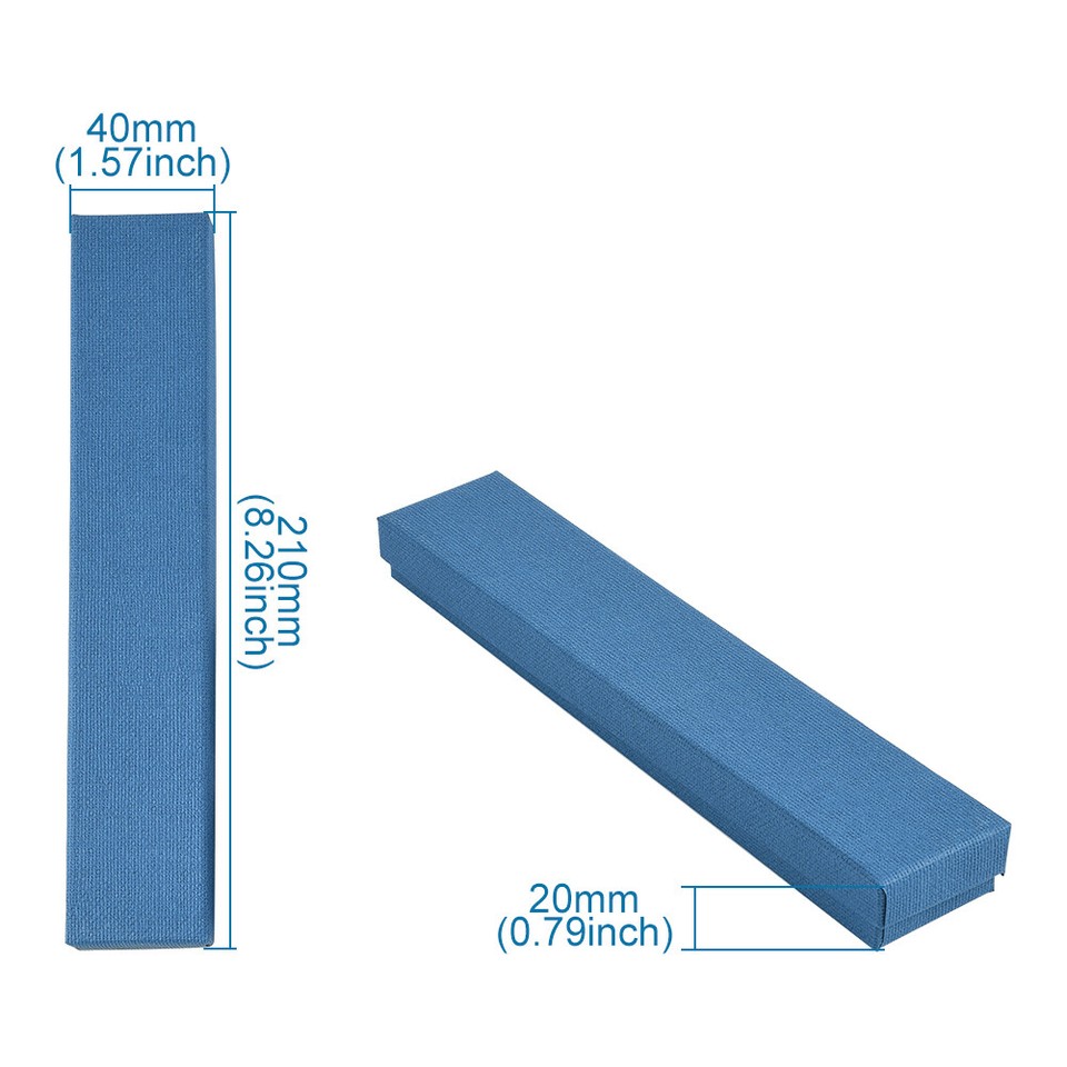 12pcs Rectangle Cardboard Jewelry Necklace Pendants Boxes Present Case ...