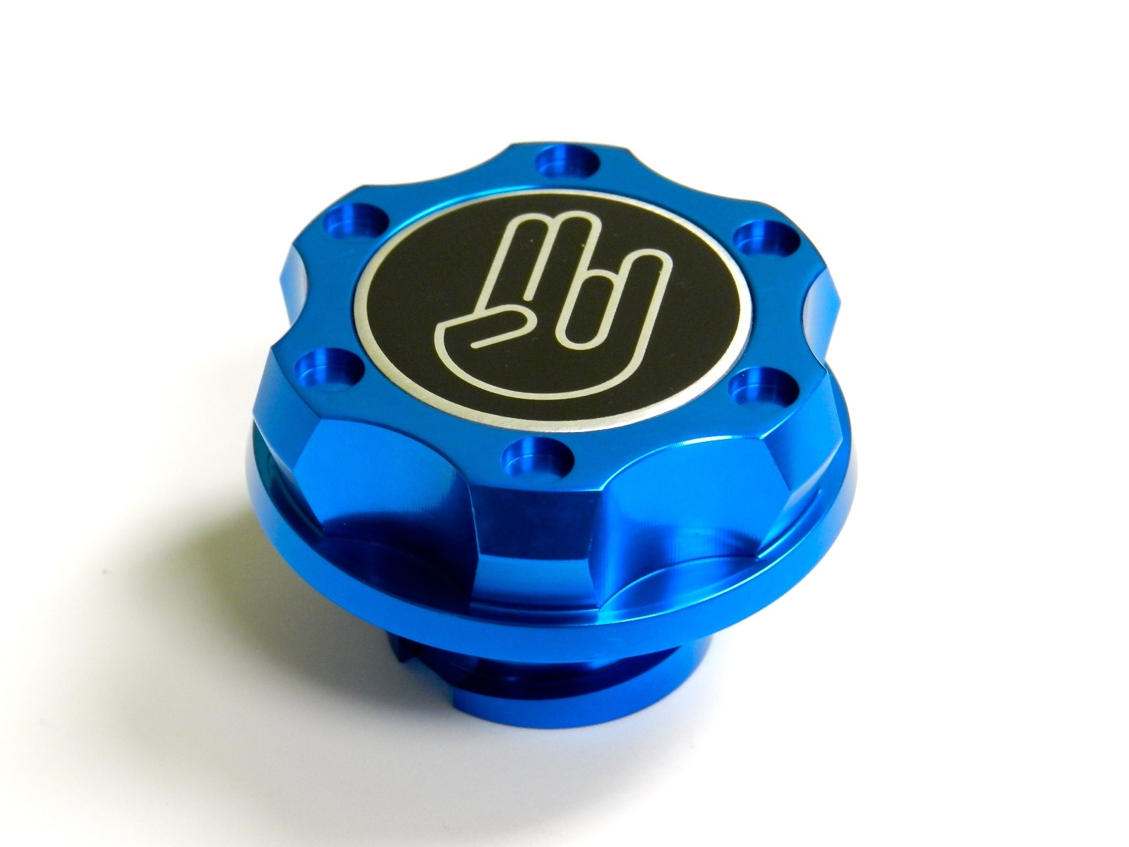 VMS RACING BLUE SHOCKER CNC BILLET ENGINE OIL FILLER CAP FOR 12-16 FORD ...