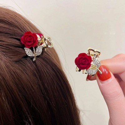 Small Mini Rose Mini Metal Clips New Clasp Clips Women Girls | eBay ...