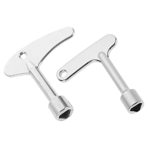 2 PCS Triangle Lock Key Outdoor Garbage Can Electric Cabinet Panel Keys ...