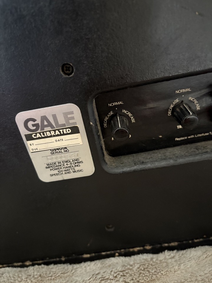 Gale GS 401A Speakers (pair) | eBay UK