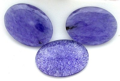 ONE 40x30 40mm x 30mm Oval Blueberry Quartz Cab Cabochon Gemstone Gem ...