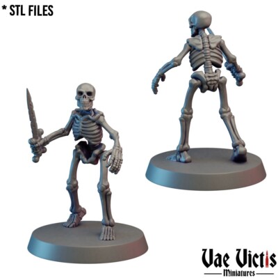 Skeleton #01 NPC Fighter Miniature DnD D&D Pathfinder RPG | eBay