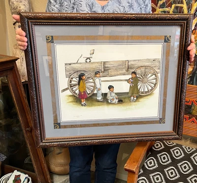 Norma Howard painting Oklahoma Native | Grelly USA