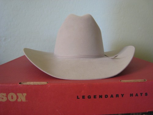 Stetson 5X Felt Cowboy Hat - size 6 7/8 - Ranch Tan | eBay