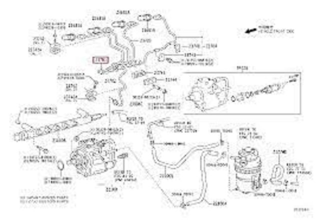 Toyota Genuine 23701-30060 Pipe Sub-assy Injection No.1 OEM 2370130060 ...