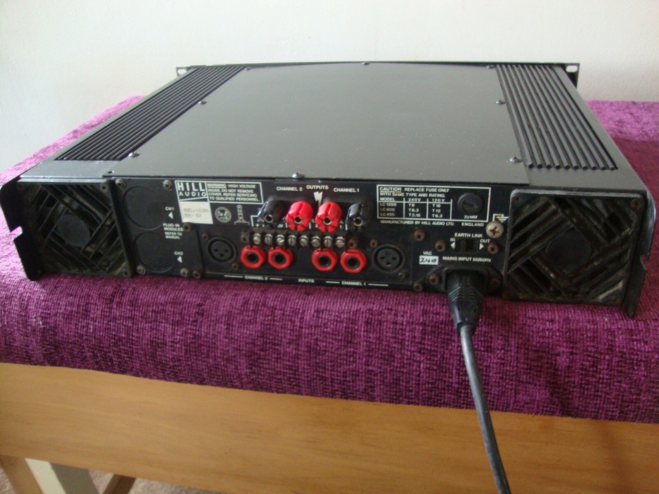 HILL AUDIO LC1200 Professional Power Amplifier UK Made Quality fully ...