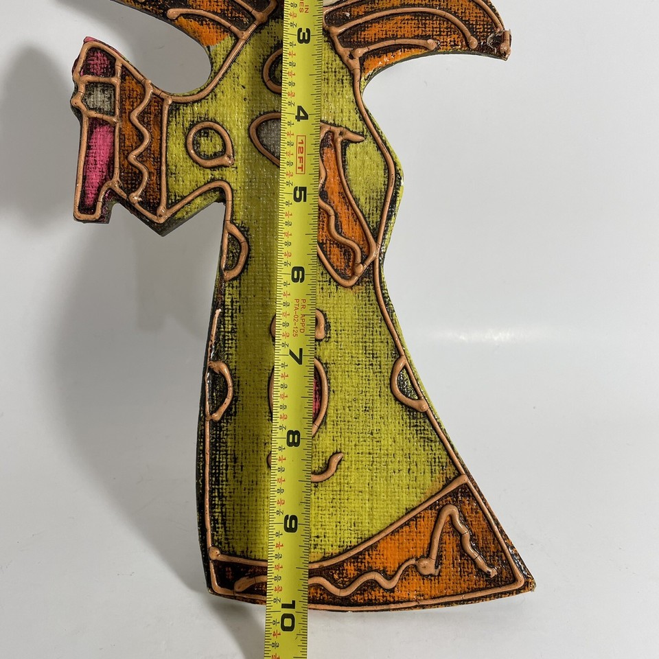 1960s MCM Retro Psychedelic Green & Orange Angel Christmas Tree ...