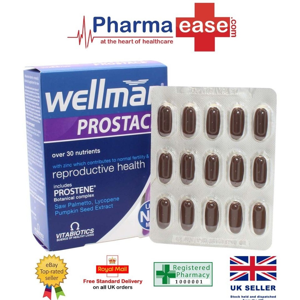 Vitabiotics Wellman Prostace 60 Tablets - Contains Vitamins C, D, B6 ...