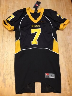 Missouri Tigers Mizzou Nike Authentic Football Jersey Black #7 $90 MSRP ...