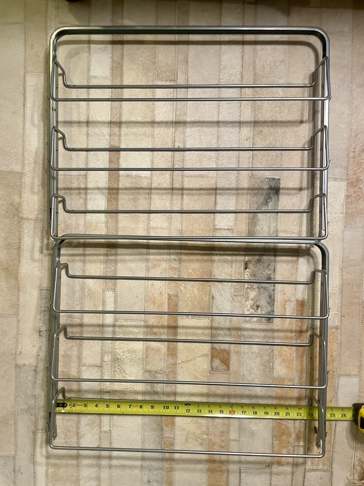 Pair Elfa Gliding Shoe Rack Shoe Shelf Platinum 24 inches | eBay