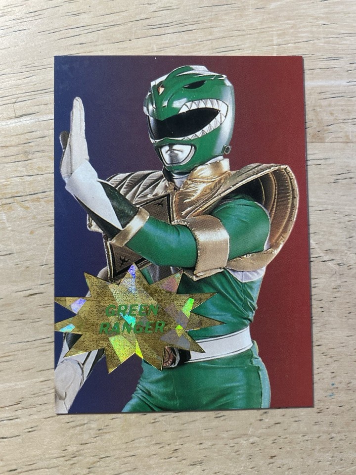 POWER RANGERS GREEN RANGER Rare Power Rangers 1994 Gold Foil Card | eBay