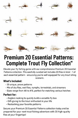 Fly Fishing Fly Premium 20 Essential Patterns: Complete Trout Fly ...