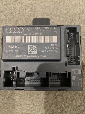 2006 2007 2008 AUDI A6 C6 - FRONT RIGHT DOOR CONTROL MODULE / COMPUTER ...