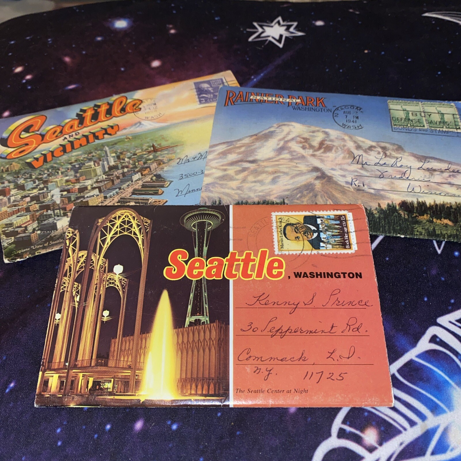 Lot Of 3 Vintage Postcard Folders Washington WA Seattle & Rainer Park ...
