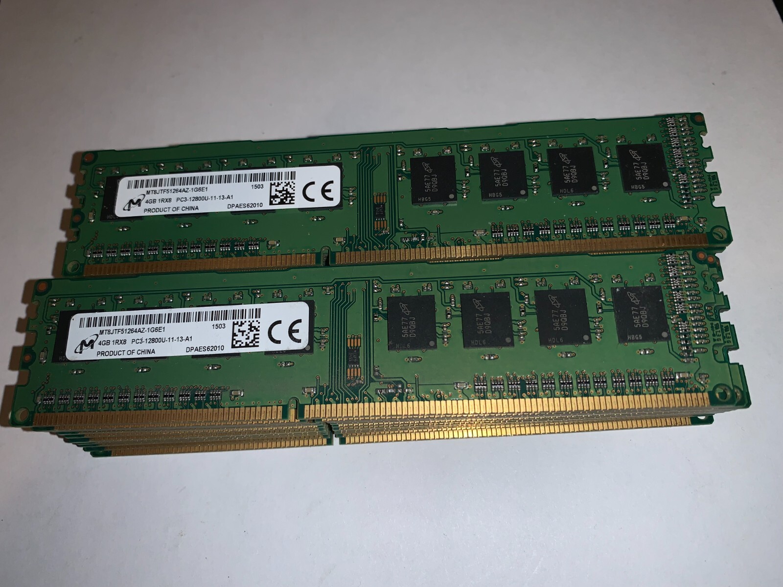 Micron 4GB 1Rx8 PC3-12800U | MT8JTF51264AZ-1G6E1 | computer ram memory ...