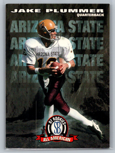 1997 The Score Board All American Rookies Jake Plummer Football Card ...