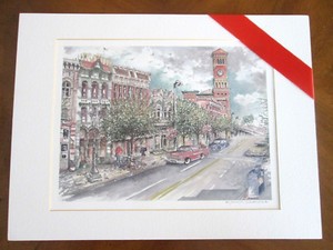 SARAH CLEMENTSON YAEGER Matted LIMITED Print TACOMA CITY HALL ...
