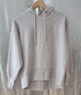 F&F HOODED TOP UK8 US4 EU36 grey cotton blend drawstring NWOT | eBay UK
