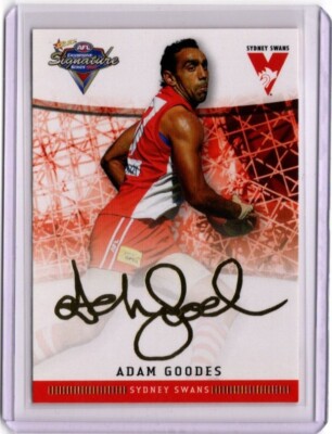2007 Select Champions Foil Signature Series - Adam Goodes FS79 Sydney ...