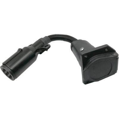 Trailer Wiring Harness Adapter - 7 to 7/Truck 7-Pole Round Pin to 7-Way ...