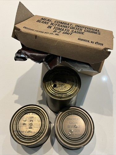 Full Original Vietnam Era U.S. Military C Ration B-2 Unit Beans ...