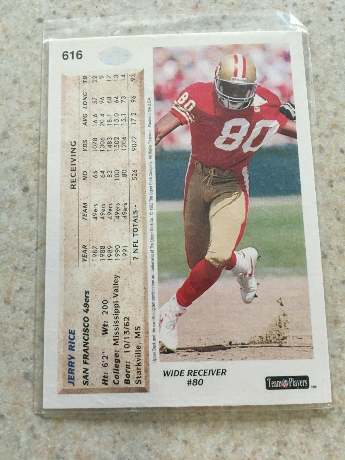 1992 Upper Deck - Jerry Rice #616 for sale online | eBay