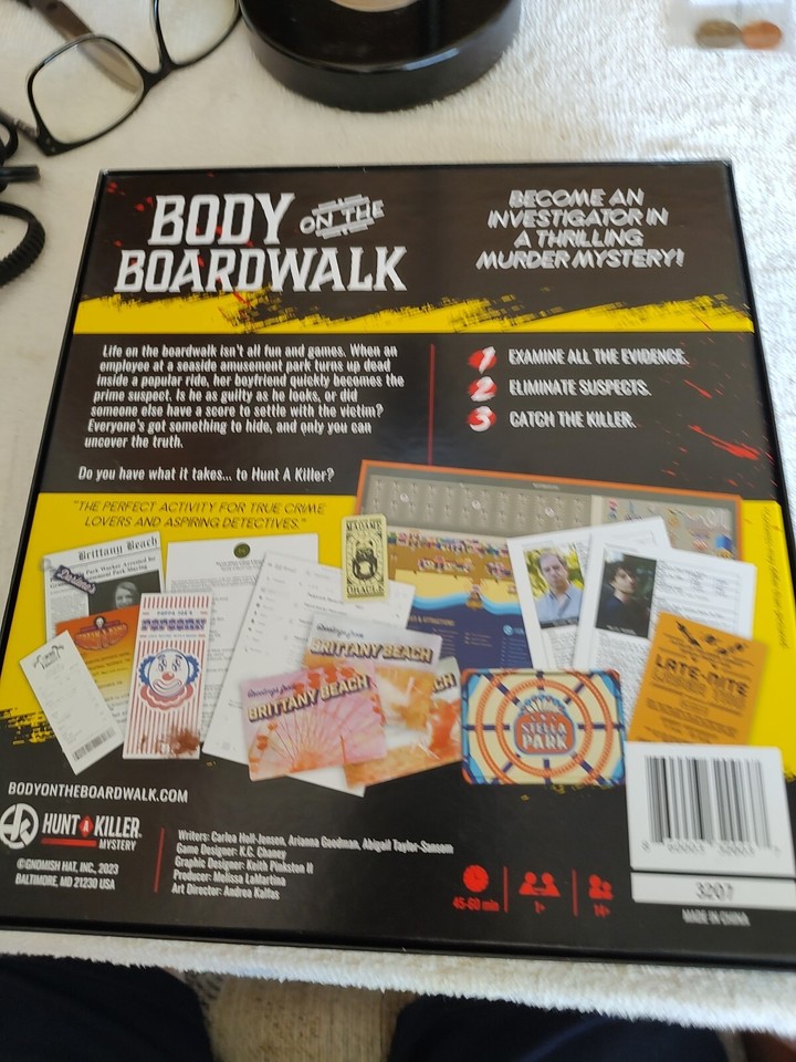 Hunt a Killer Body on the Boardwalk Immersive Murder Mystery Game | eBay