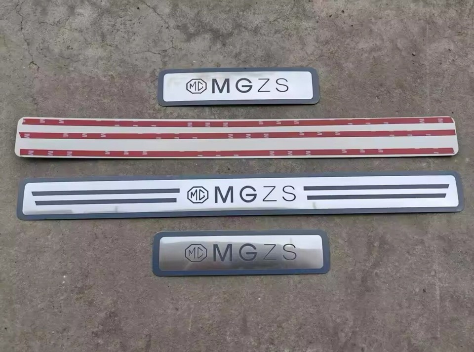 4Pcs MG ZS Stainless Steel Door Sill Protective Scuff Plates | eBay UK