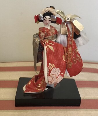 Japanese geisha doll with stand | eBay