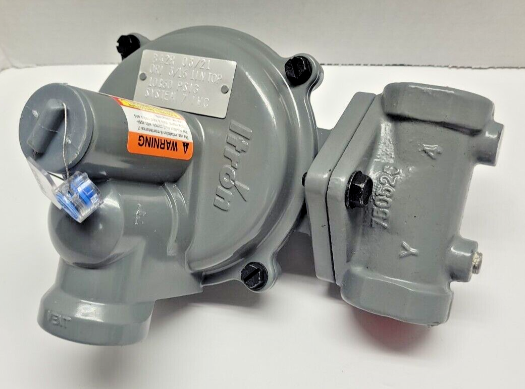 ITRON B42R Gas Pressure Regulator Valve ORI 3/16 1" Top 10&60 PSIG | eBay