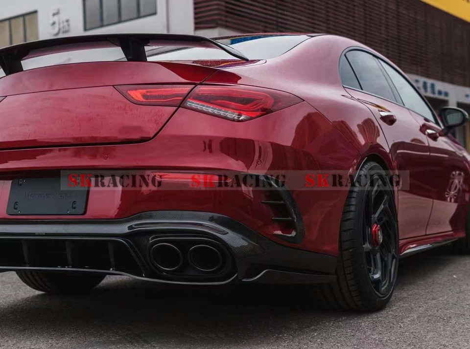 2020-2022 Benz CLA250 CLA45 CLA35 Glossy Black Rear Trunk Spoiler Lip ...