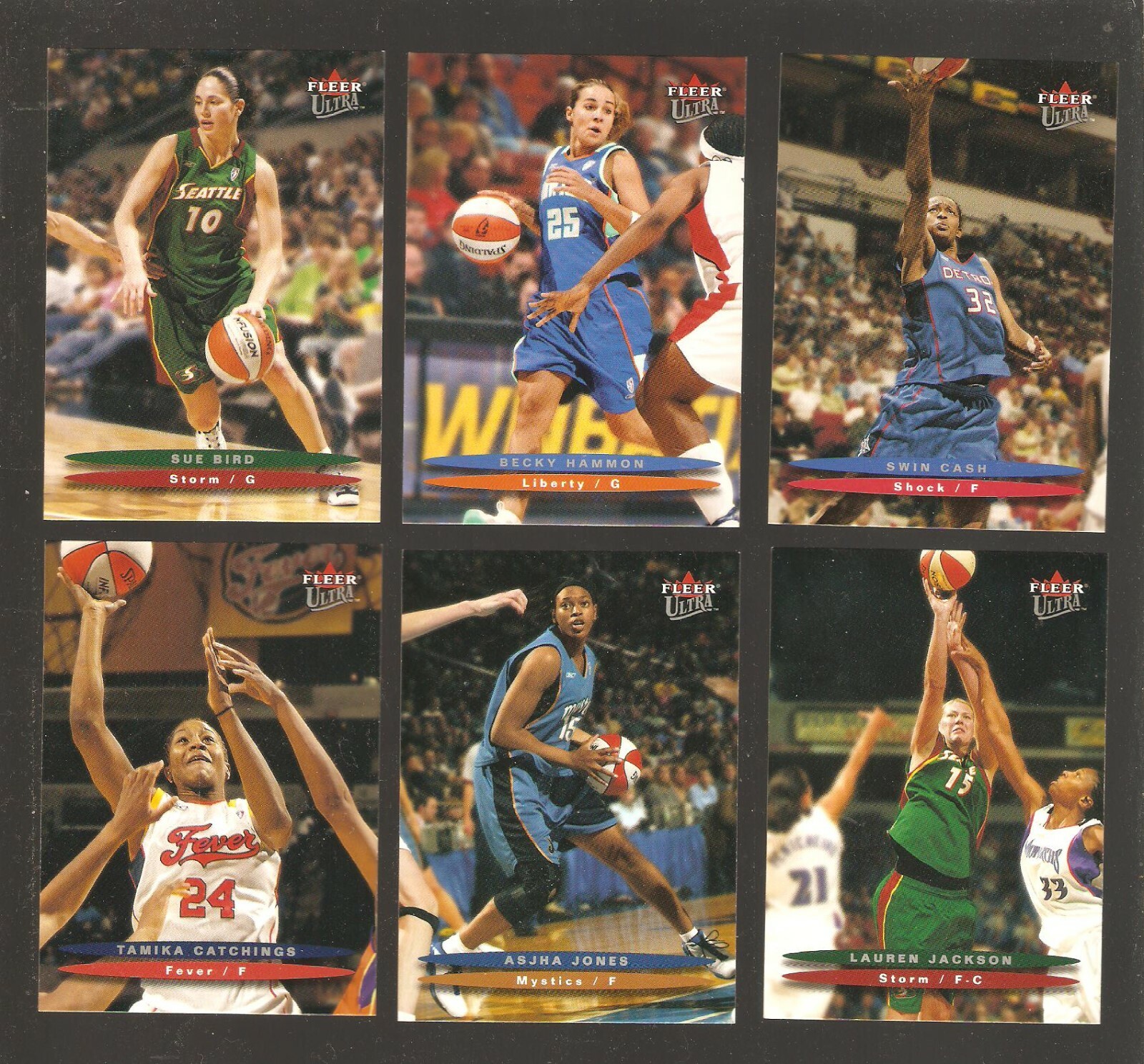 2003 ultra wnba base set,sue bird 2nd y,becky hammon,swin cash,tamika ...