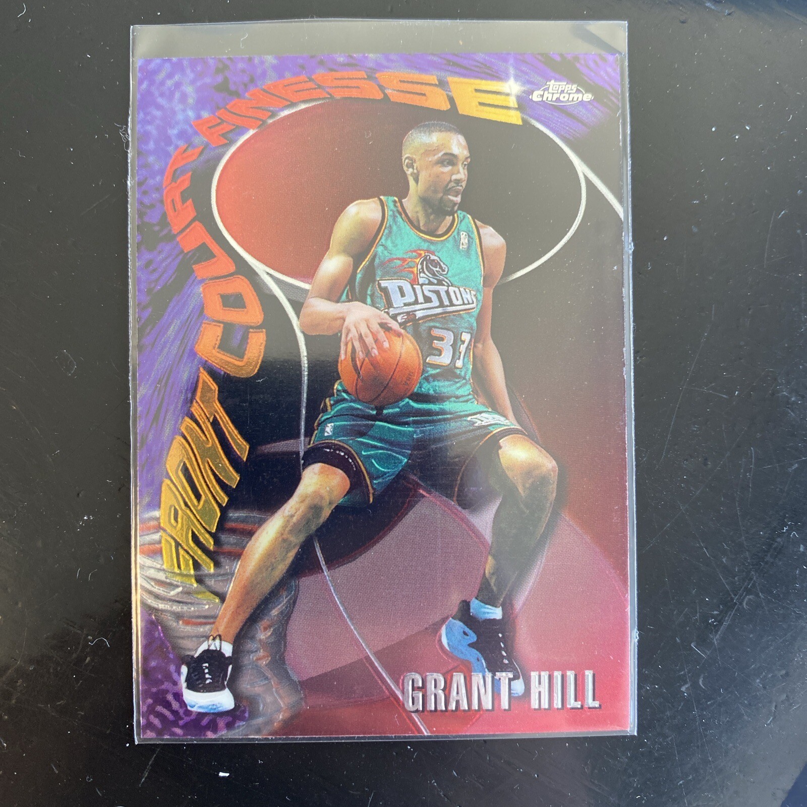 GRANT HILL - 1997 TOPPS FRONT COURT FINESSE - CARD # 11 Detroit Pistons ...