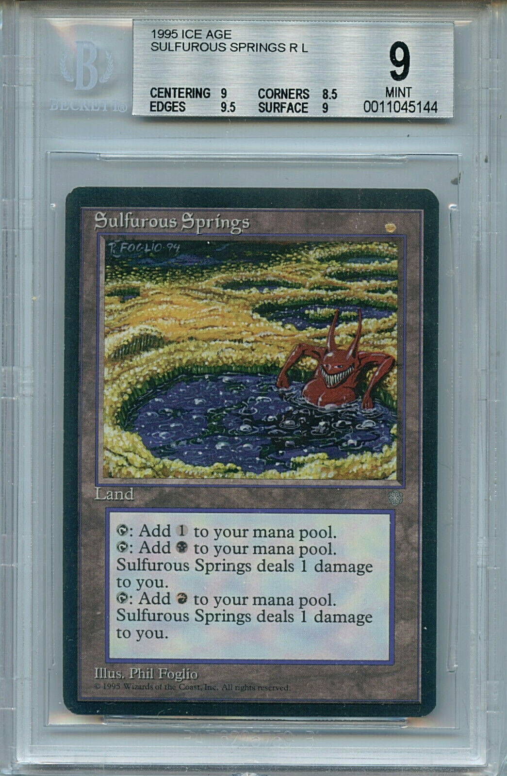 MTG Ice Age Sulfurous Springs BGS 9.0 (9) Mint Magic Card WOTC 4906 | eBay