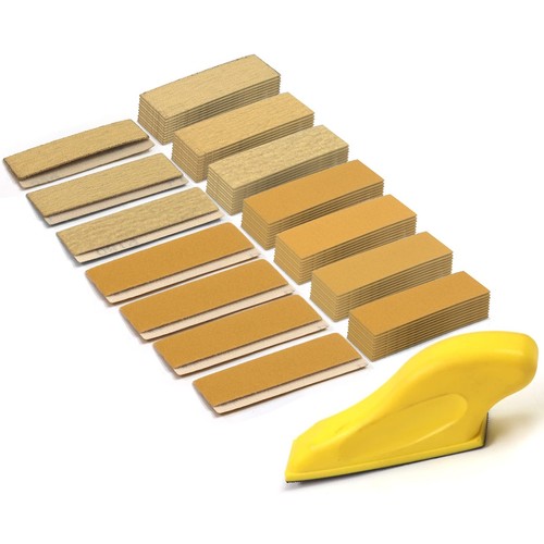 Sand Paper Sanding Block 3.5â€ x 1â€ Sandpaper Assortment 80 120 180 ...